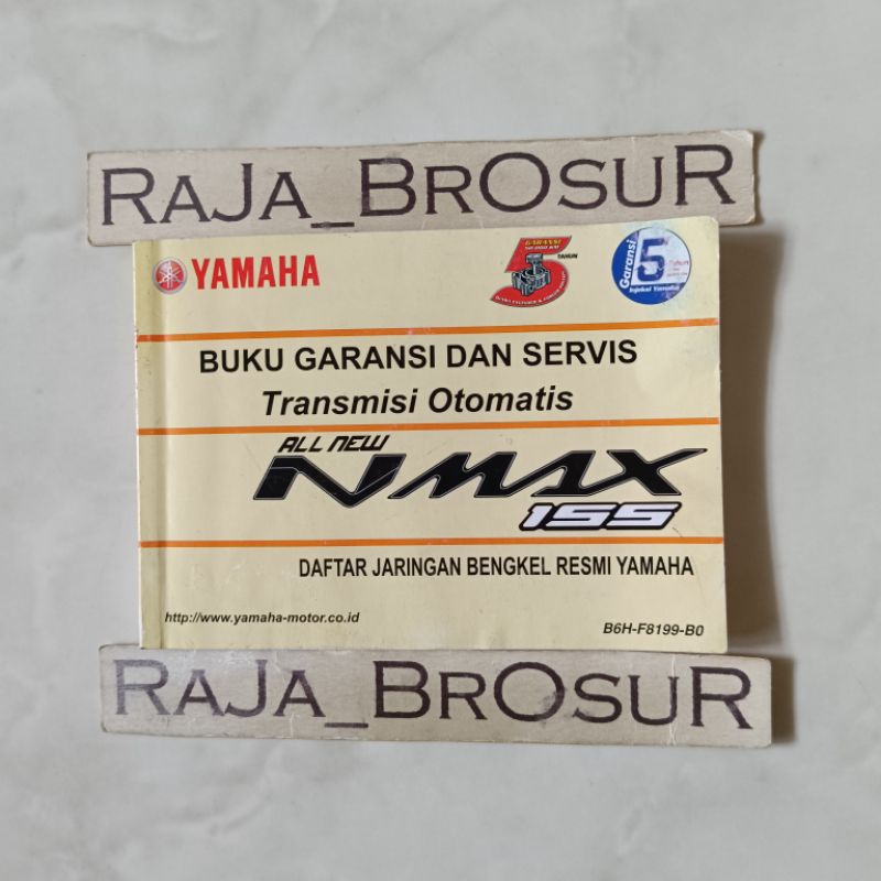 Jual Buku garansi dan servis transmisi otomatis/Manual book Yamaha All ...