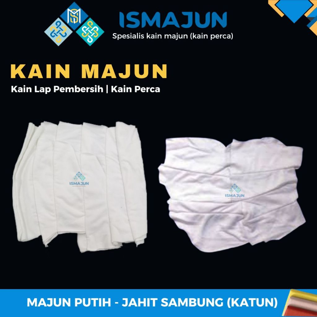 Jual KAIN LAP MAJUN JAHIT SAMBUNG PUTIH SUPER KILOAN | Shopee Indonesia