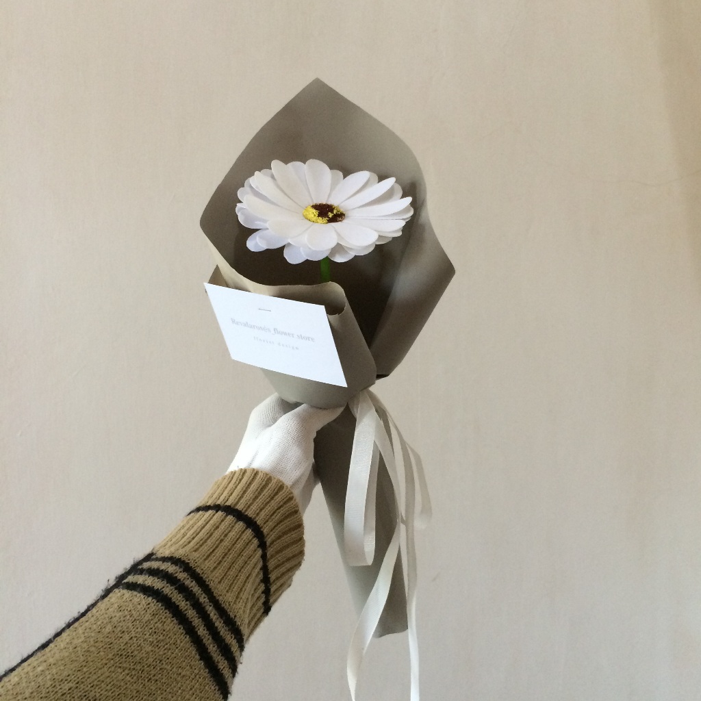 Jual Revalarosé flower Buket Bunga Satu Tangkai Bunga Palsu Gerbera ...
