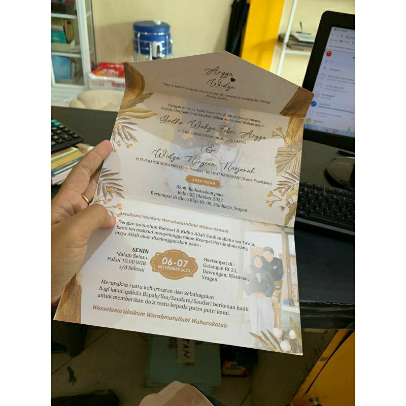 Jual Undangan Nikah Undangan Pernikahan Undangan Aesthetic Undangan ...