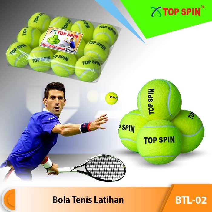 Jual Top Spin Bola Tenis Latihan BTL-02 isi 6 Bola Lempar Bola PJOK ...