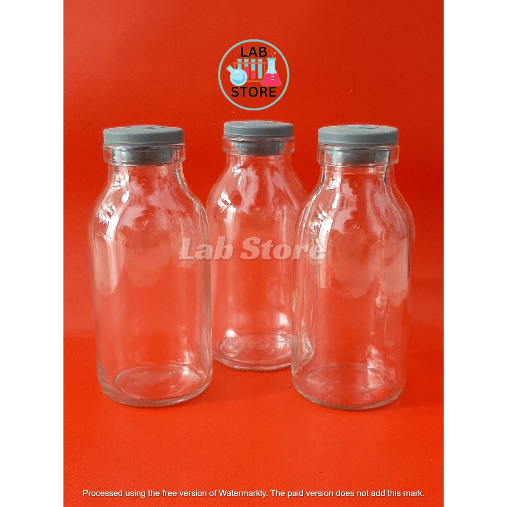 Jual Botol Vial 100ml / Botol Vial Kaca 100ml / Botol Penisilin / Botol ...