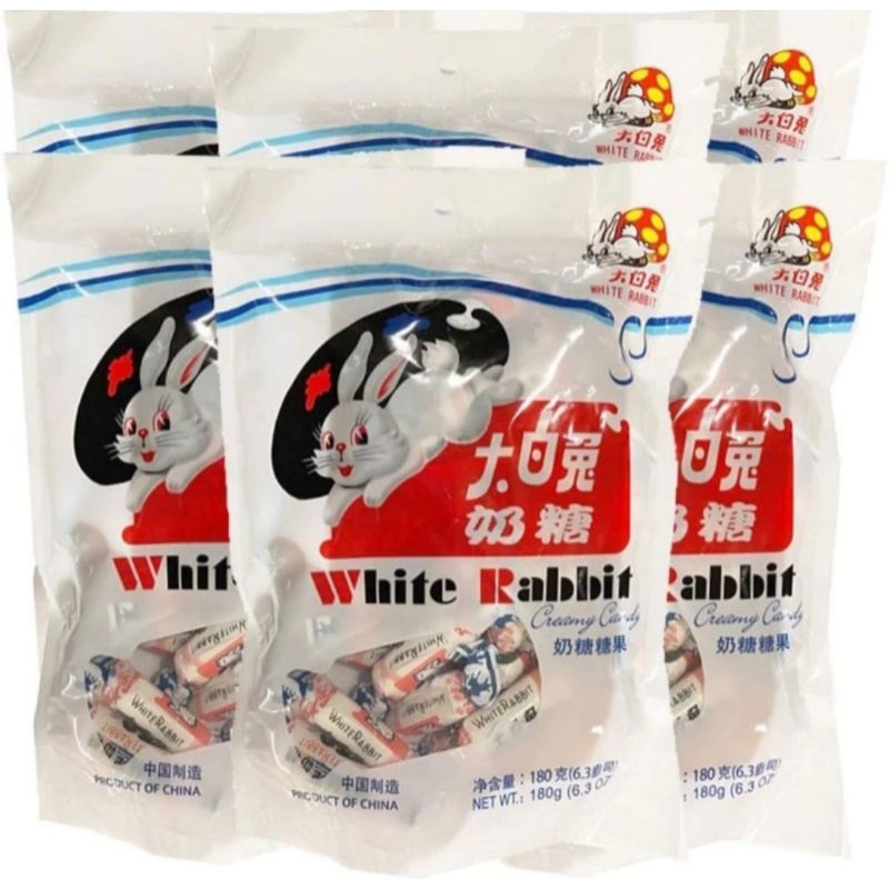 Jual Permen Susu White Rabbit Pack 180g / Permen Susu Rabbit Pack 180g ...