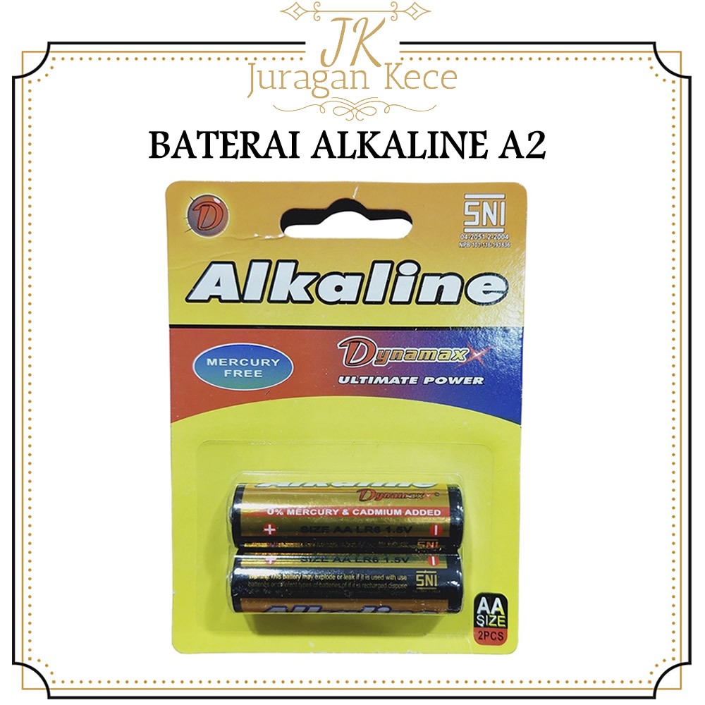 Jual Dynamax Baterai Alkaline A2 ISI 2 PCS Batu Battery Type AA Batere Batre Batrai 1.5V ...