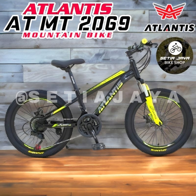 Jual Sepeda Gunung MTB 20 Inch ATLANTIS AT69 Steel 3x7 Speed New ...