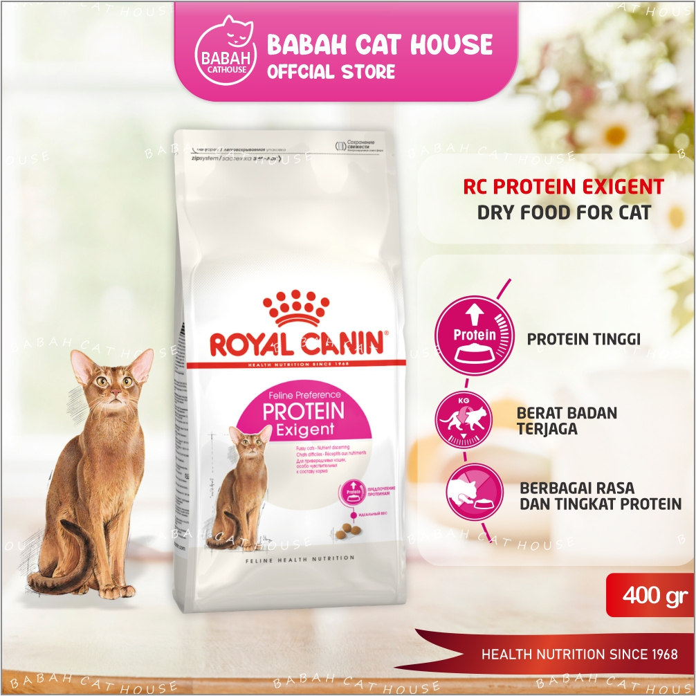 Jual RC PROTEIN EXIGENT 42 400gr Cat Dry Food Royal Canin Makanan ...