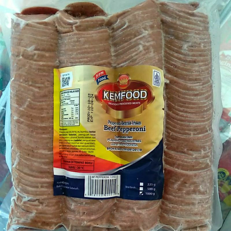 Jual beef pepperoni kemfood 500 gr | Shopee Indonesia