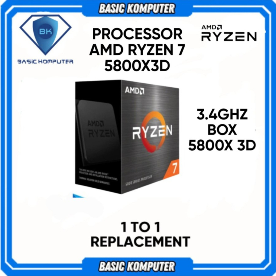Jual PROCESSOR AMD RYZEN 7 5800X3D 3.4GHZ BOX 5800X 3D | Shopee Indonesia