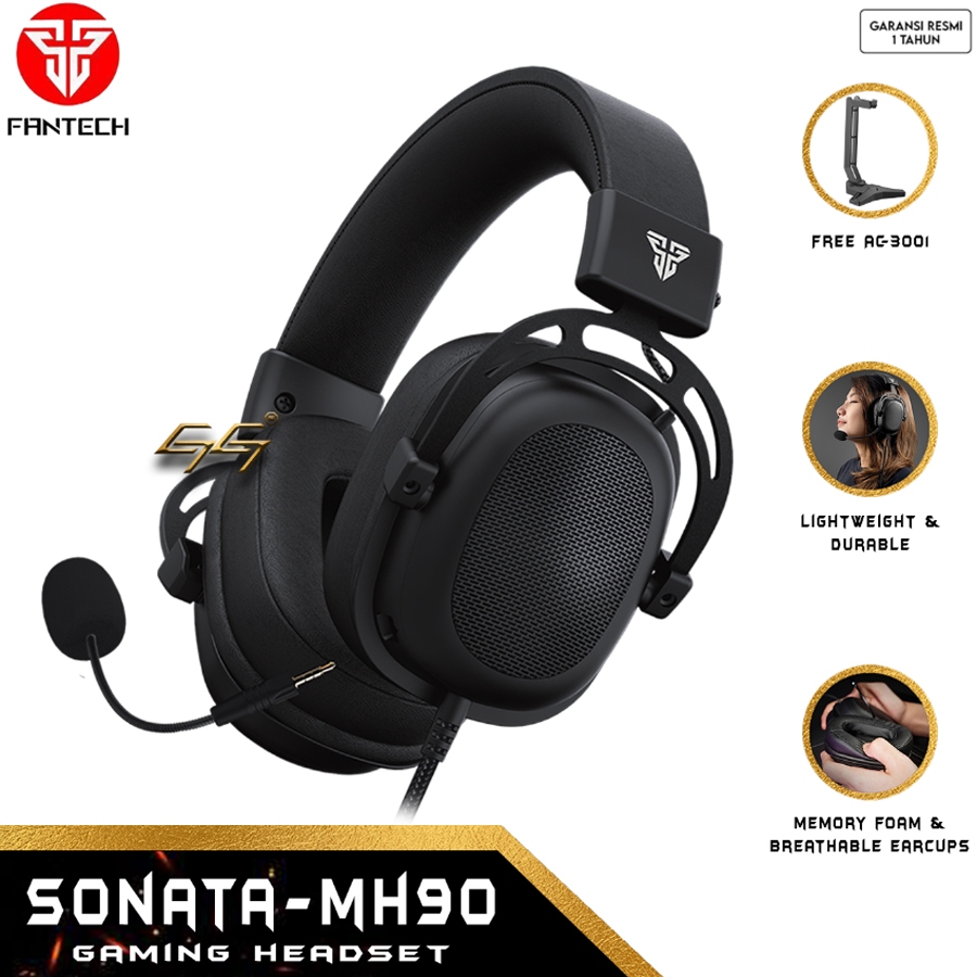 Jual FANTECH SONATA MH90 MH-90 Headset Gaming Over Ear Multiplatform ...