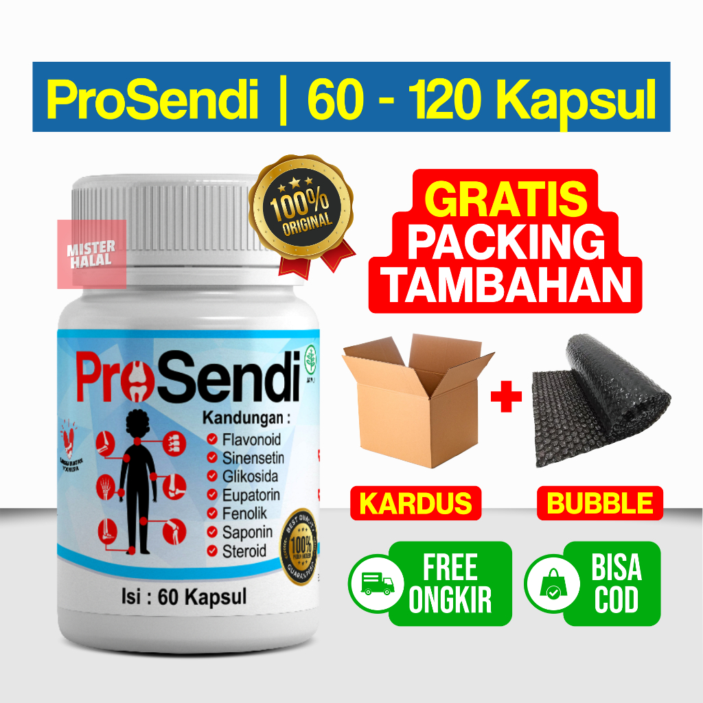 Jual PROSENDI Obat Solusi Nyeri Sendi Asam Urat, Rematik, Pegal Linu ...
