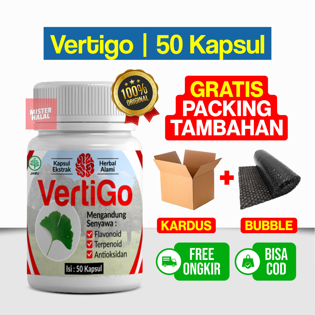 Jual VERTIGO Obat Pusing, Sakit Kepala Kepala dan Migrain, Sakit Kepala ...