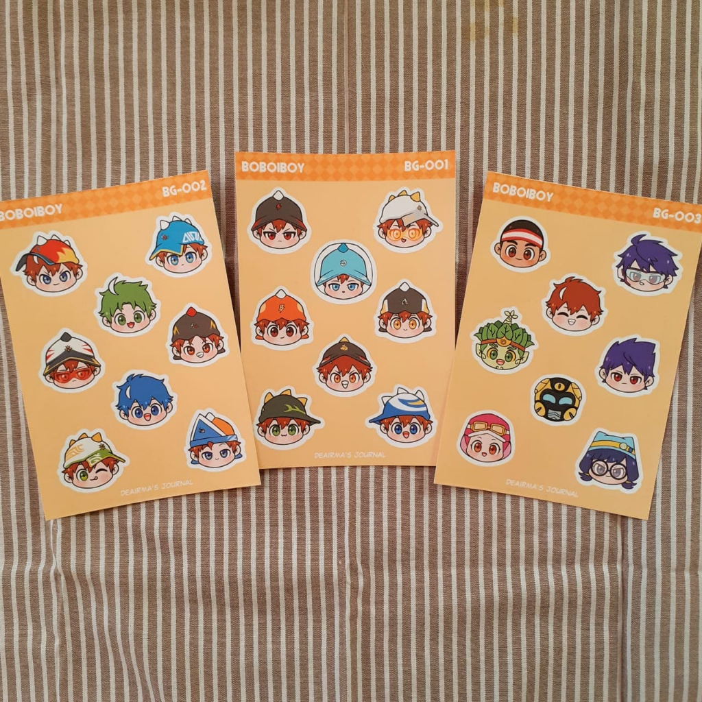 Jual [READY STOCK] || Boboiboy Fanmerch || Boboiboy Sticker Sheet ...