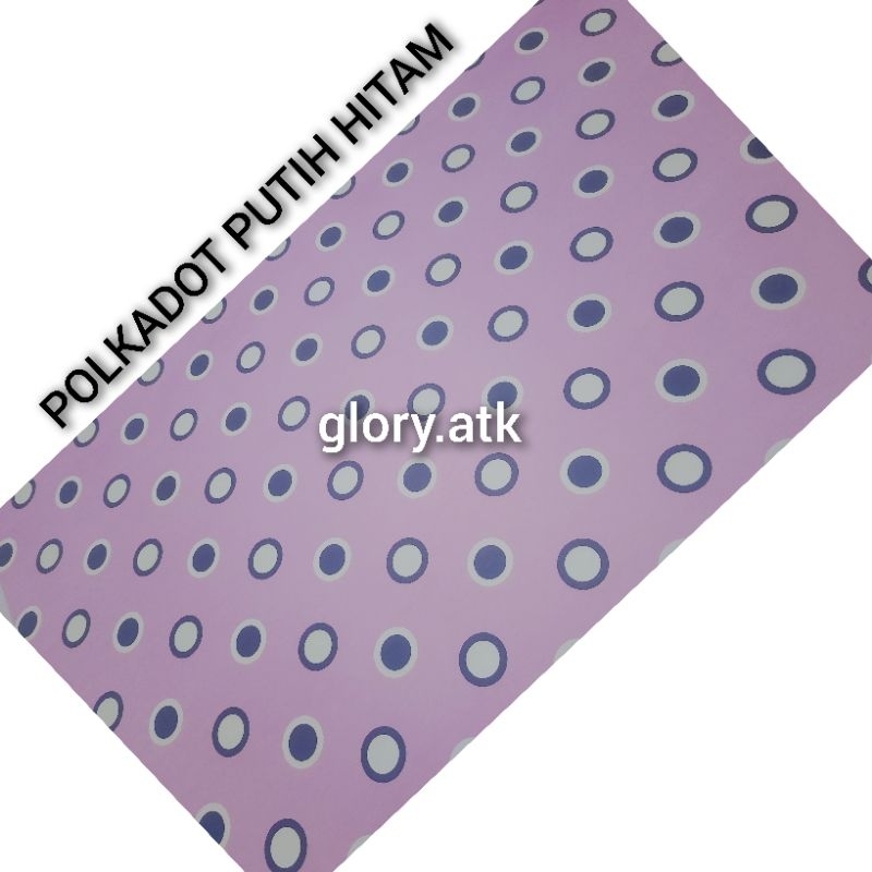Jual KERTAS KADO DOFF POLKADOT PUTIH HITAM | Shopee Indonesia