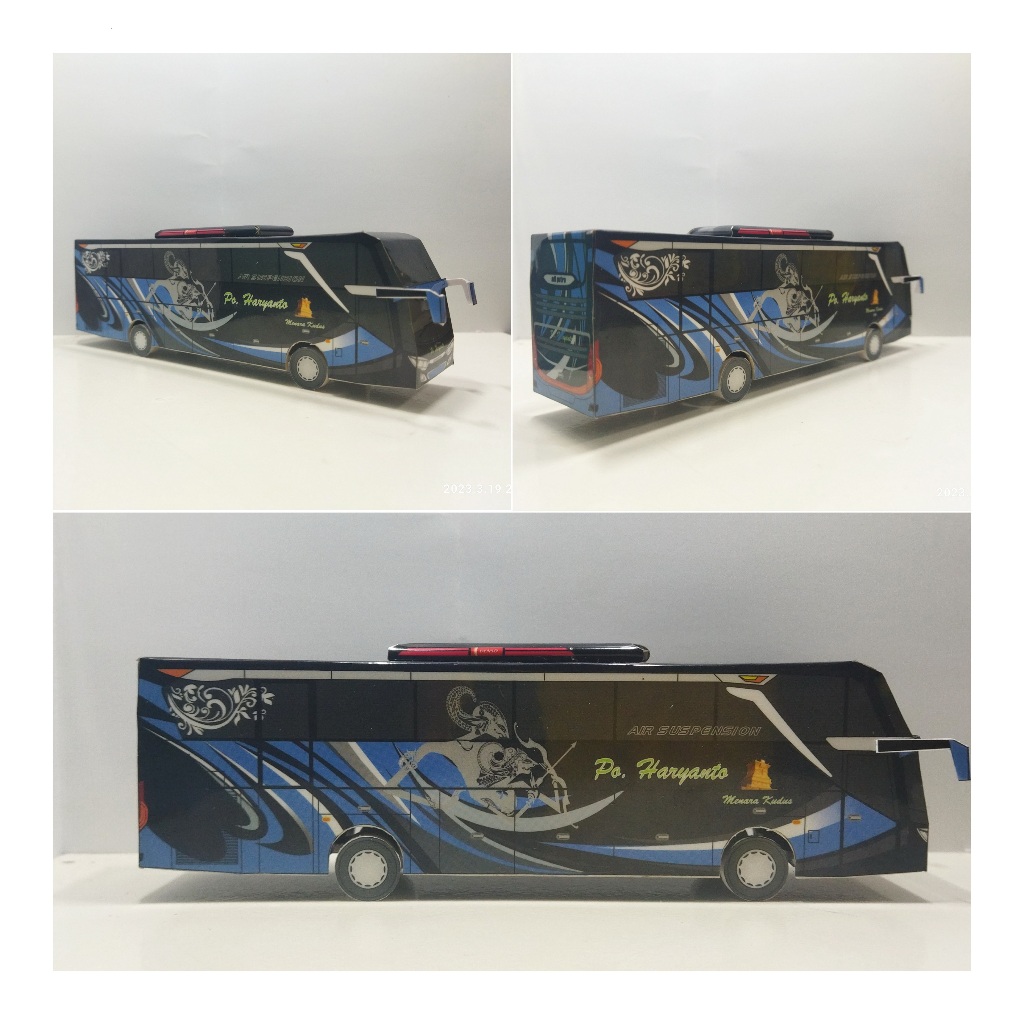 Jual Miniatur Bus Haryanto Panah Biru Jetbus 3 - Papercraft ...