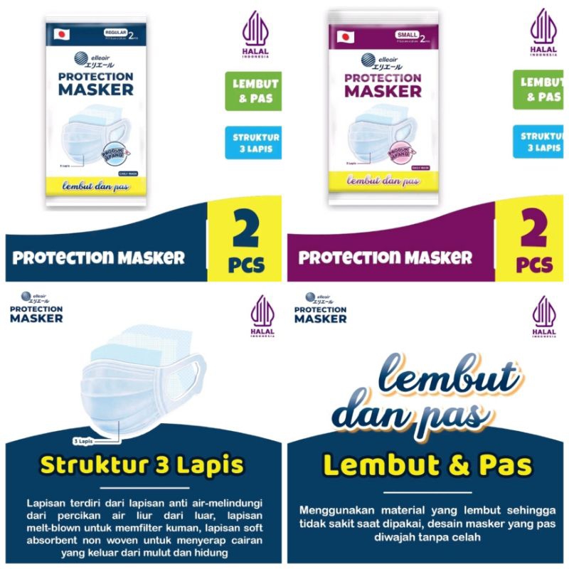 Jual Daily Mask 3 Ply - Masker 3 Lapis Elleair Made in Japan | Shopee ...