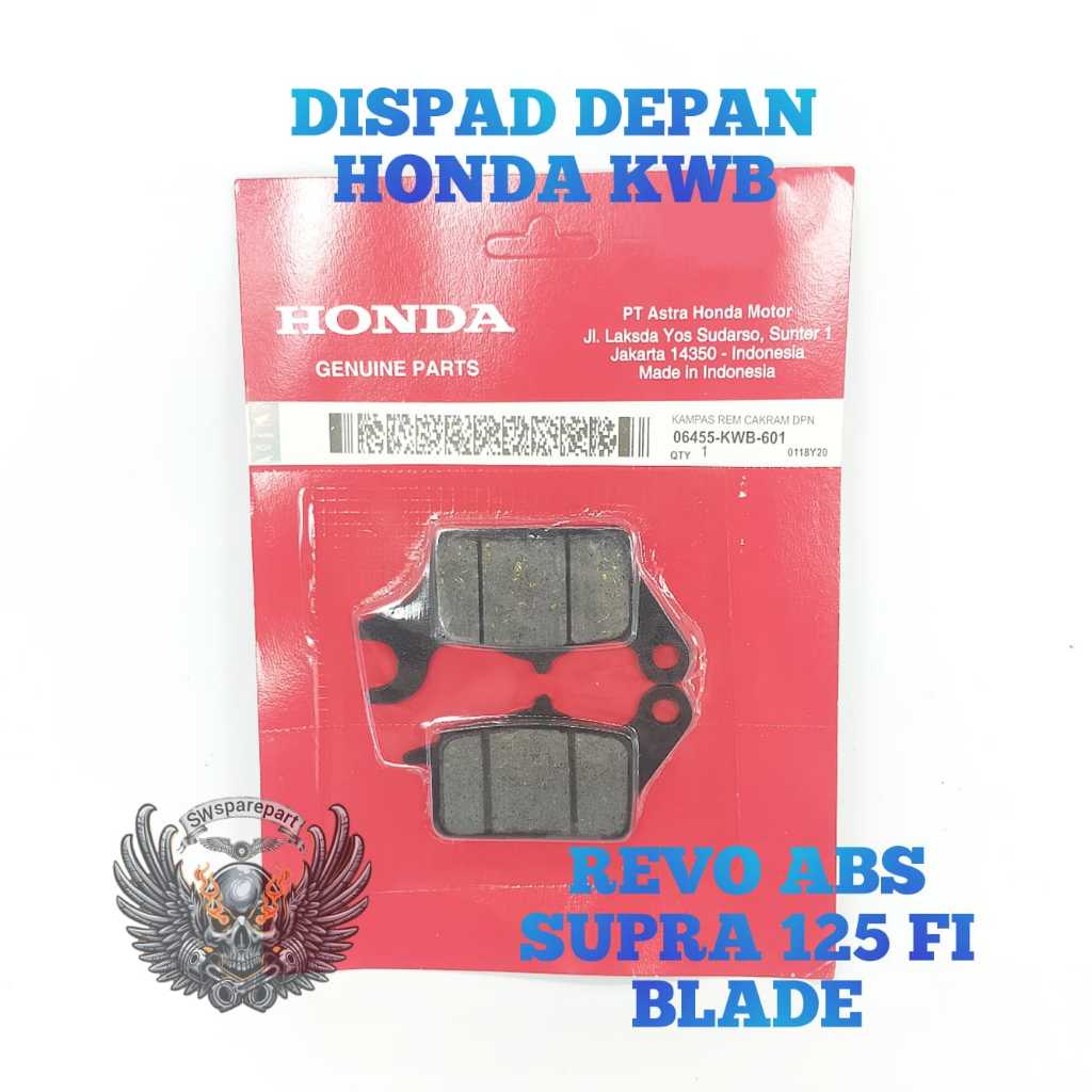 Jual DISPAD KAMPAS REM DEPAN HONDA KWB REVO ABSOLUTE KUALITAS ORIGINAL ...