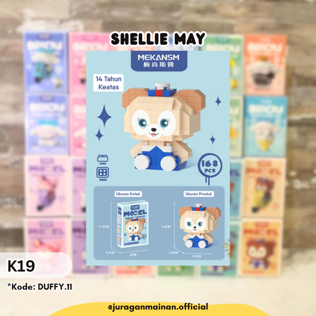 Jual MEKANSM BRICKS Character Duffy and Friends - Karakter Anak Lucu ...