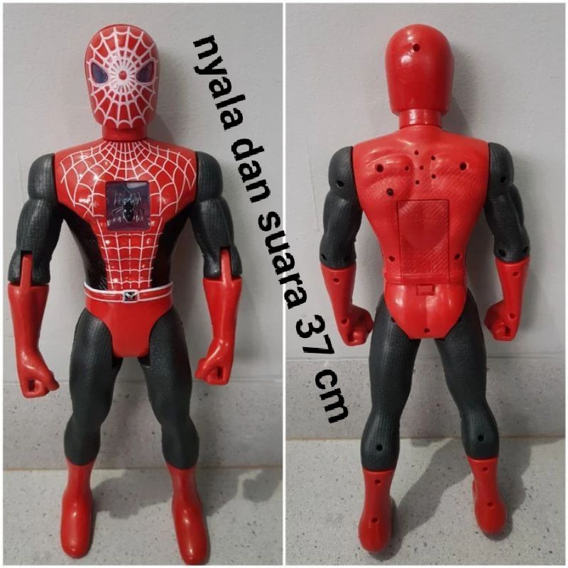 Jual Mainan Robot Spiderman Nyala Dada dan suara | Shopee Indonesia