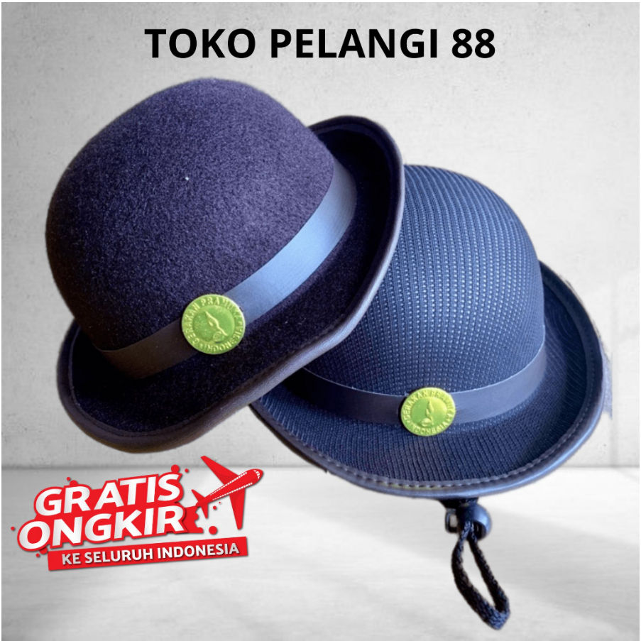 Jual Topi Pramuka Boni Laken & Rajut Topi Boni Pramuka Putri Penggalang ...
