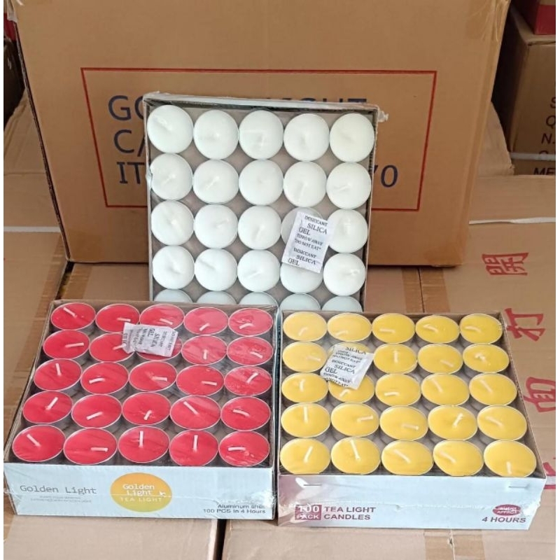 Jual lilin tealight / lilin aromaterapi GL +/- 4 jam 1 kotak 50pc ...