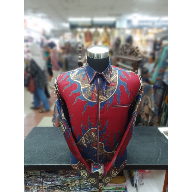 Jual KEMEJA BATIK SMOCK KATUN SOLO LAPISAN FULL TRIKOT PREMIUM PUSAT ...