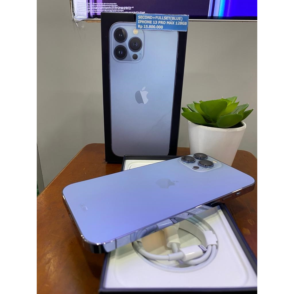 Jual SECOND iPHONE 13 PRO MAX 128GB FULL SET | Shopee Indonesia