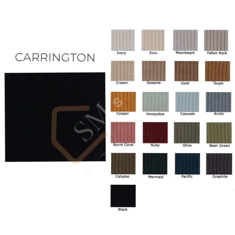 Jual Kain Sofa Carrington Regency - Beludru/Kain Salur/Kain Garis/Kain ...