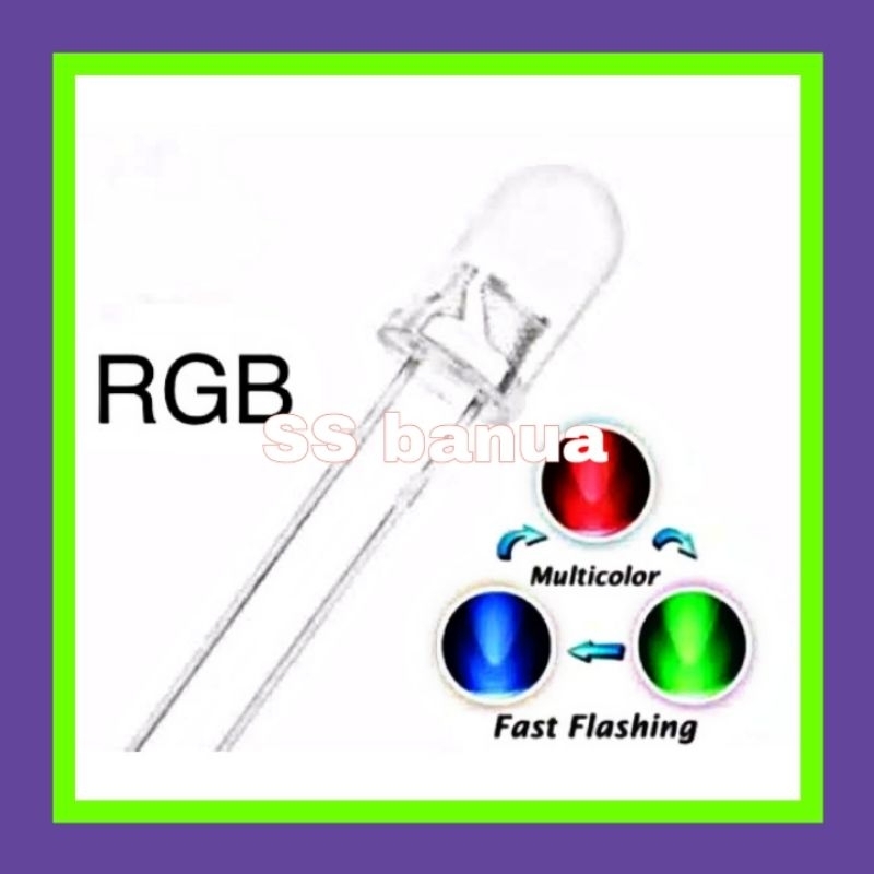 Jual LED bening uk 5mm , RGB , MERAH BIRU , MERAH HIJAU , BIRU | Shopee Indonesia
