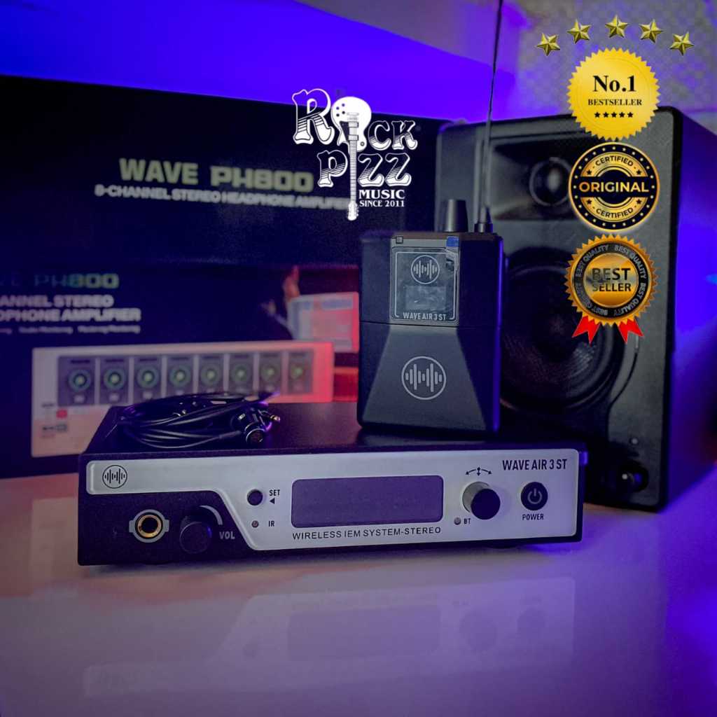 Jual WAVE AUDIO WAVE AIR 3 STEREO WIRELESS IEM SYSTEM | Shopee Indonesia
