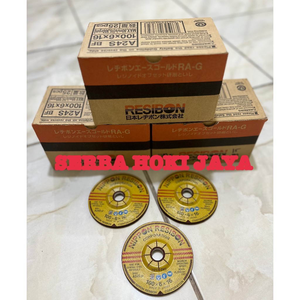 Jual BATU GERINDA 4" POLES NIPPON RESIBON 100 x 6 x 16 | Shopee Indonesia