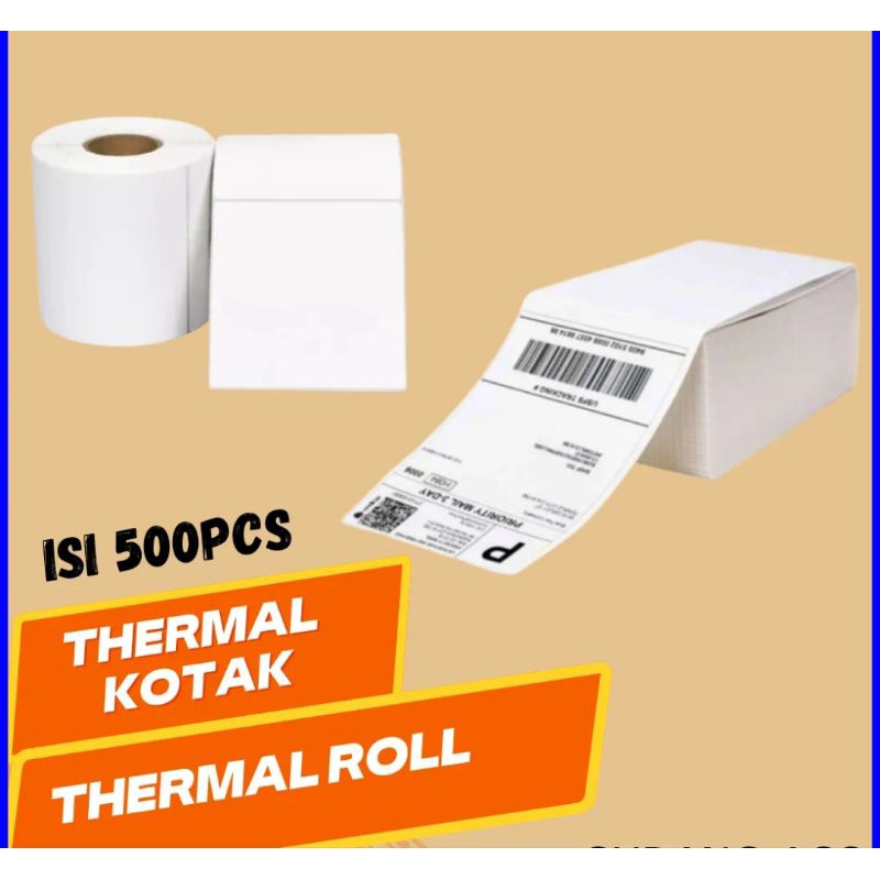 Jual Kertas Label Thermal / Sticker Label Continuous / Label Kertas ...
