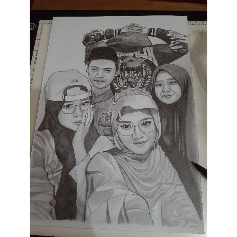 Jual SKETSA 4 WAJAH MURAH A4 (21x30cm) | Shopee Indonesia