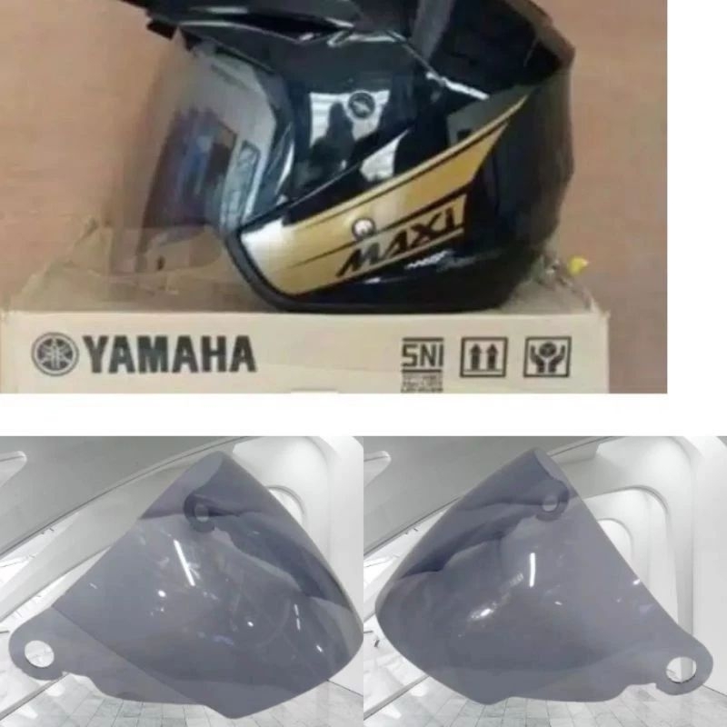 Jual Kaca Helm Yamaha Halfface Kaca helm NMAX Mio Kaca Helm standar ...