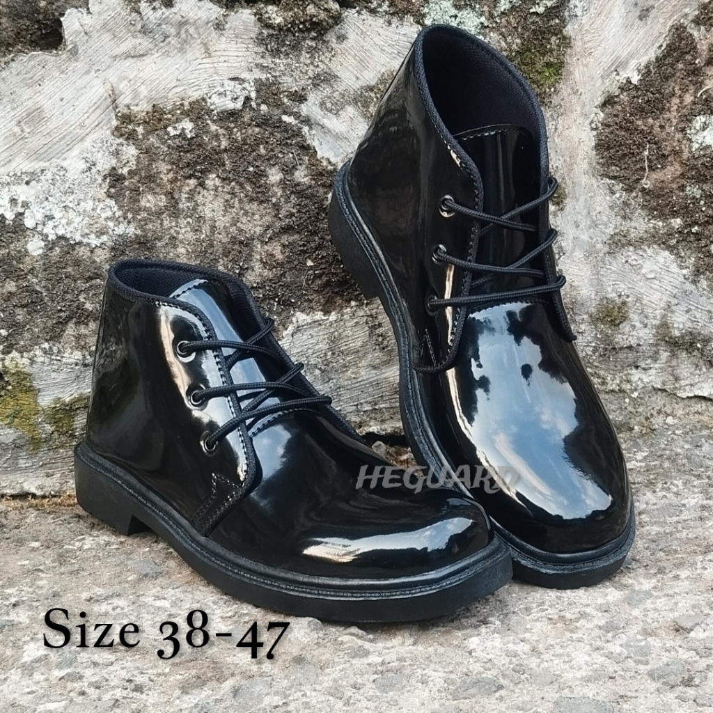 Jual Sepatu Pdh Pria Model Tali 3 Paskibra POLRI TNI SATPAM SECURITY ...