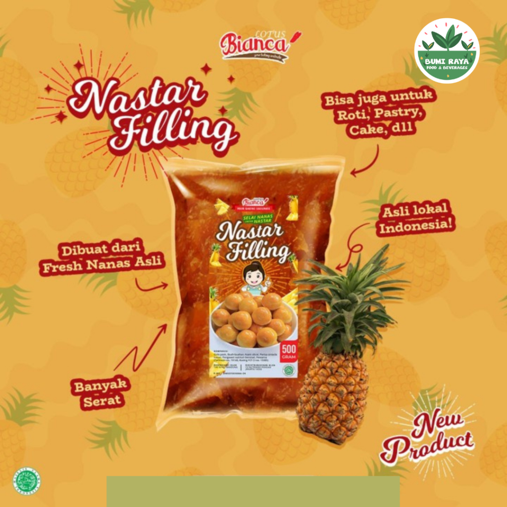 Jual 500gr Bianca Lotus Nastar Filling (selai nanas untuk nastar ...
