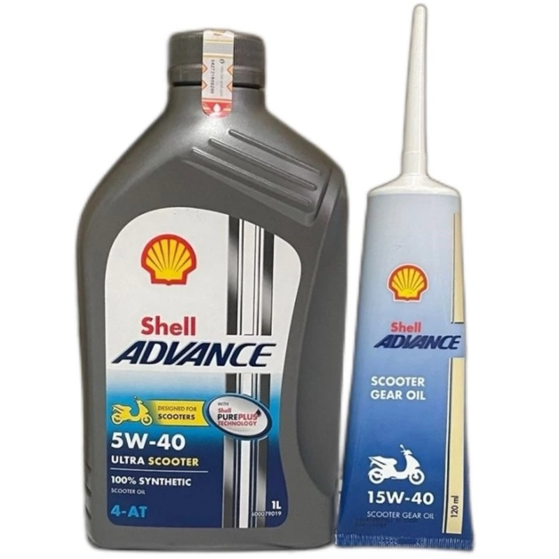 Jual PAKET OLI SHELL ADVANCE ULTRA SCOOTER 1L DAN 1 BOTOL OLI GARDAN ...