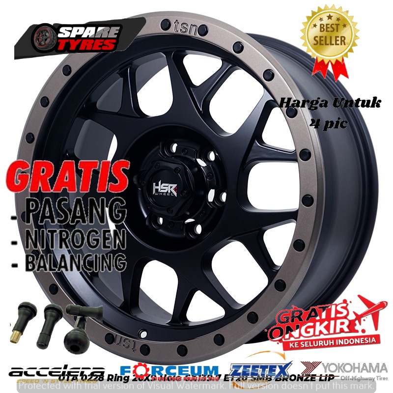 Jual Velg Mobil Offroad R20 Buat Fortuner, Hardtop, Hilux Double, Land ...
