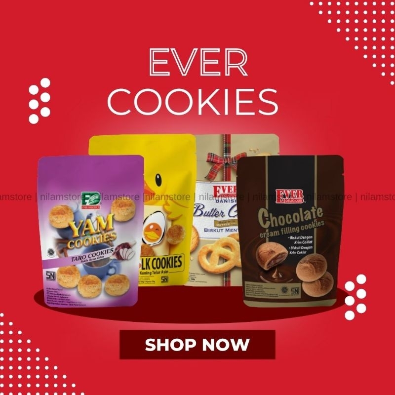 Jual Cookies Ever 150g - Ever Coklat 150g - Ever Salted Egg Yolk ...