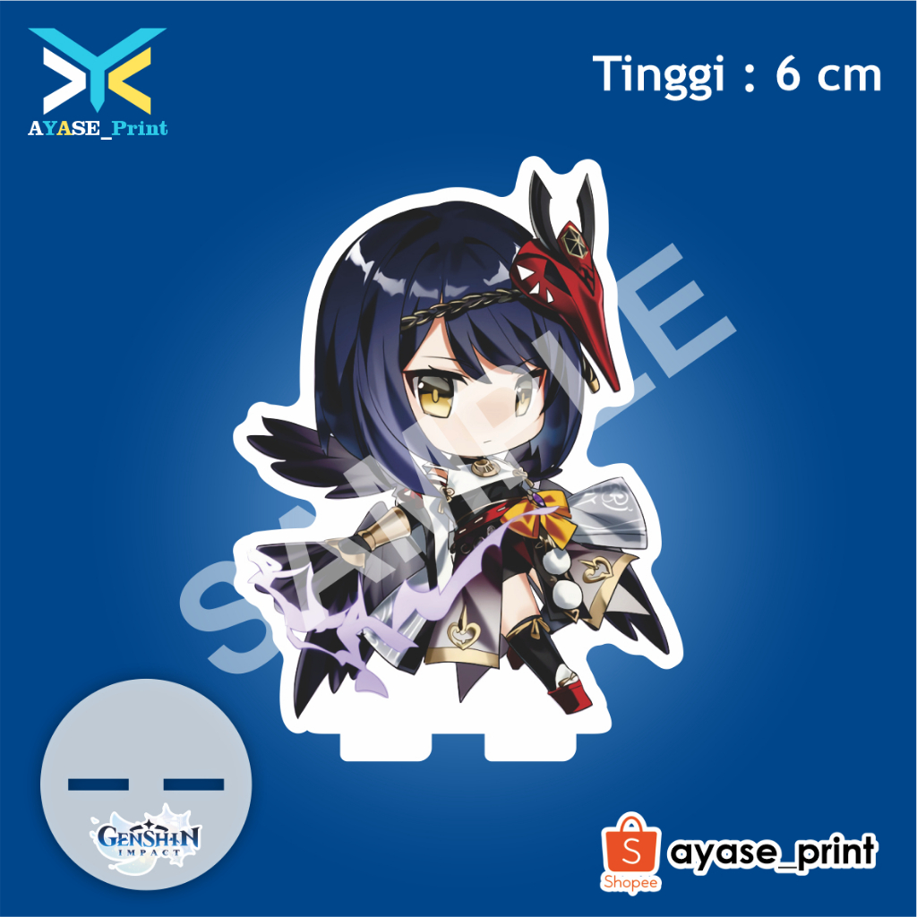 Jual Standee Akrilik Mini GENSHIN IMPACT CHIBI INAZUMA KARAKTER ...