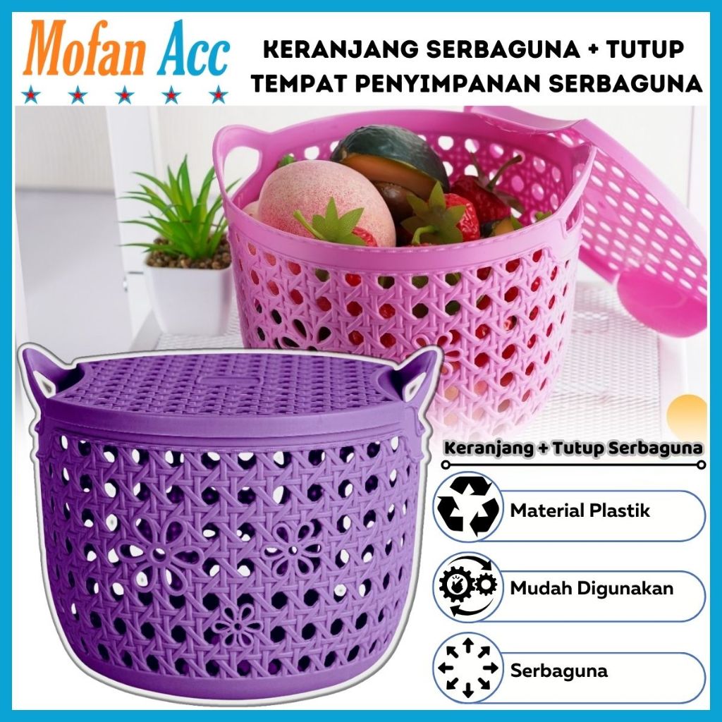 Jual Keranjang Bulat + Tutup / Tempat Parcel Parsel Hampers Alat ...