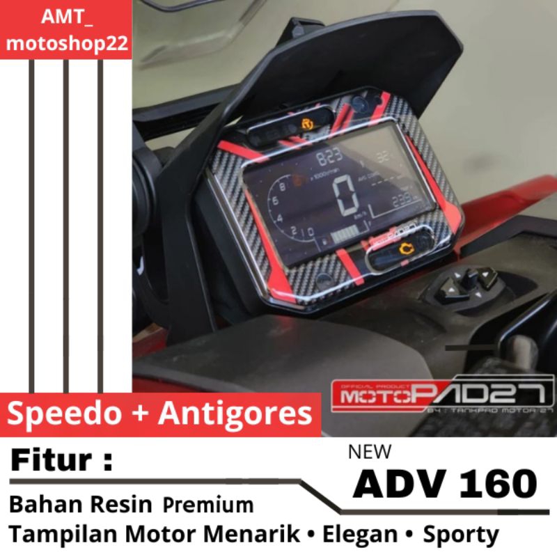 Jual Stiker Speedo dan Antigores ADV 160 Tahun 2022 Cover Speedometer ...