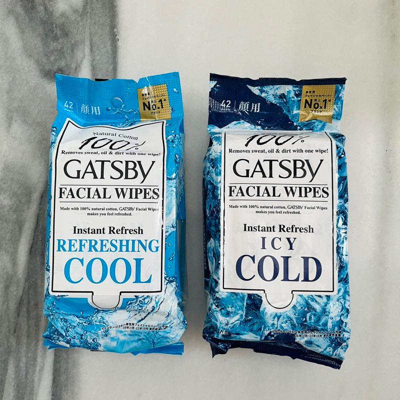 Jual gatsby facial wipes 42s, instant refresh, ori japan | Shopee Indonesia