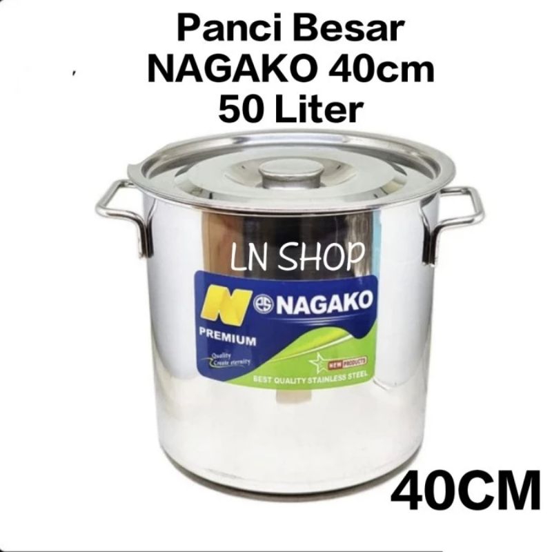 Jual PANCI BESAR NAGAKO STOCK POT 50 LITER - 40 CM | PANCI TONG JUMBO ...