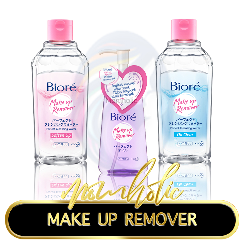 Jual BIORE Make Up Remover Cleansing Oil Soften Up Oil Clear 150 mL ...