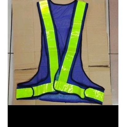 Jual Rompi Safety Jaring V Biru/Rompi V Hitam/Rompi V Jaring Merah ...