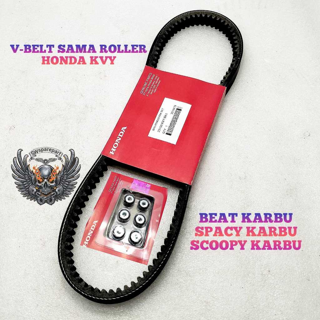 Jual V-BELT SAMA ROLLER HONDA AHM BEAT KARBU KUALITAS ORIGINAL HONDA ...