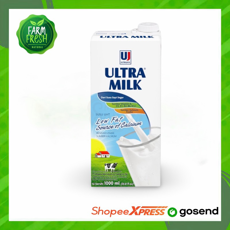 Jual Susu Ultra Milk Low Fat 1L | Shopee Indonesia