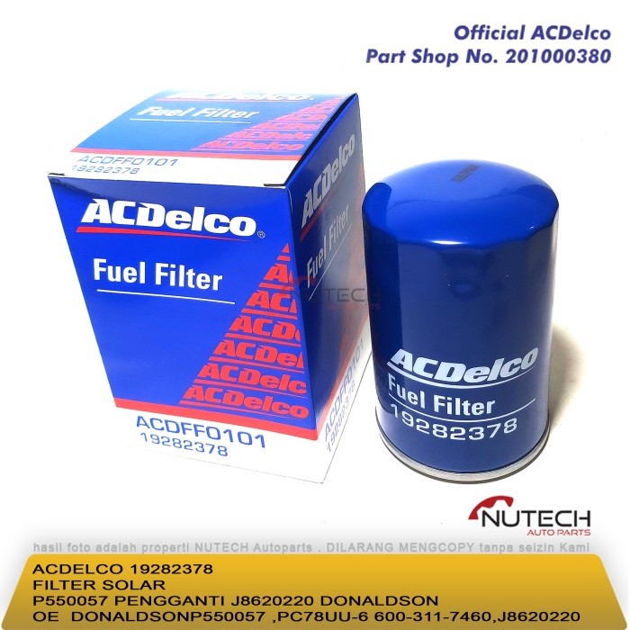 Jual Filter Solar Fuel Filter P550057 Pengganti J8620220 Donaldson | Shopee Indonesia