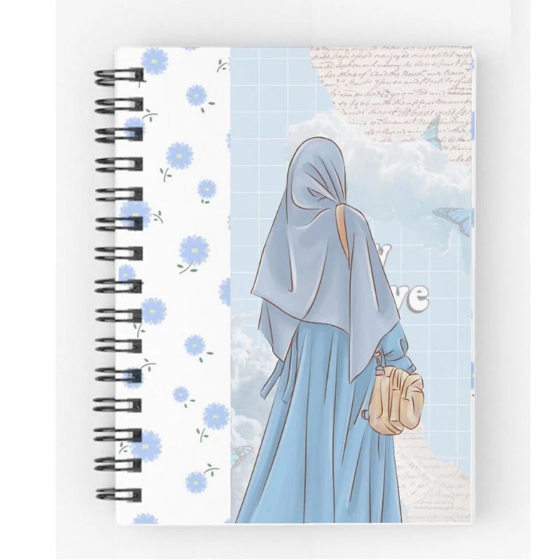 Jual Notebook A6 buku muslim Muslimah syar'i hijab muslim Islam spirall ...