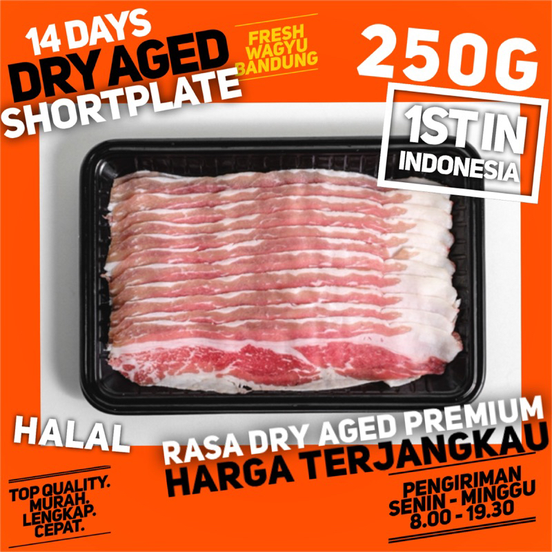 Jual DRY AGED SHORT PLATE YOSHINOYA IMPOR USA Premium Sliced Beef Halal ...